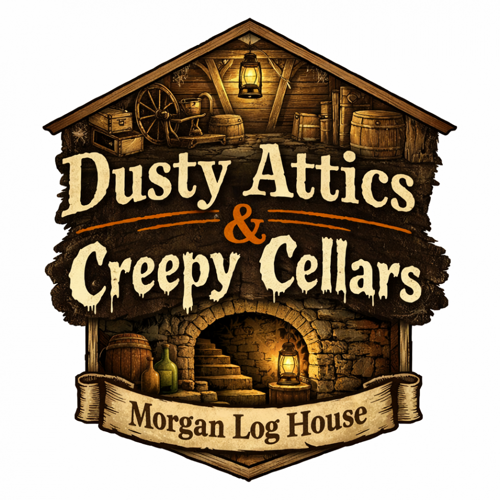 Dusty Attics & Creepy Cellars – Open House | Morgan Log House